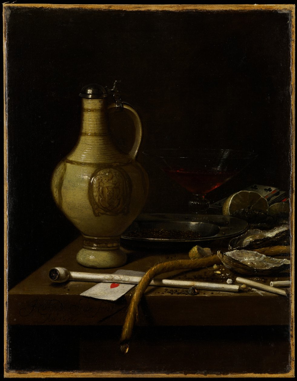 Stillleben, 1658 von Jan Jansz. van de Velde: Kunstdruck