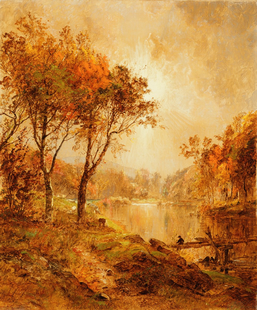 Am Ramapo River, 1888 von Jasper Francis Cropsey: Kunstdruck