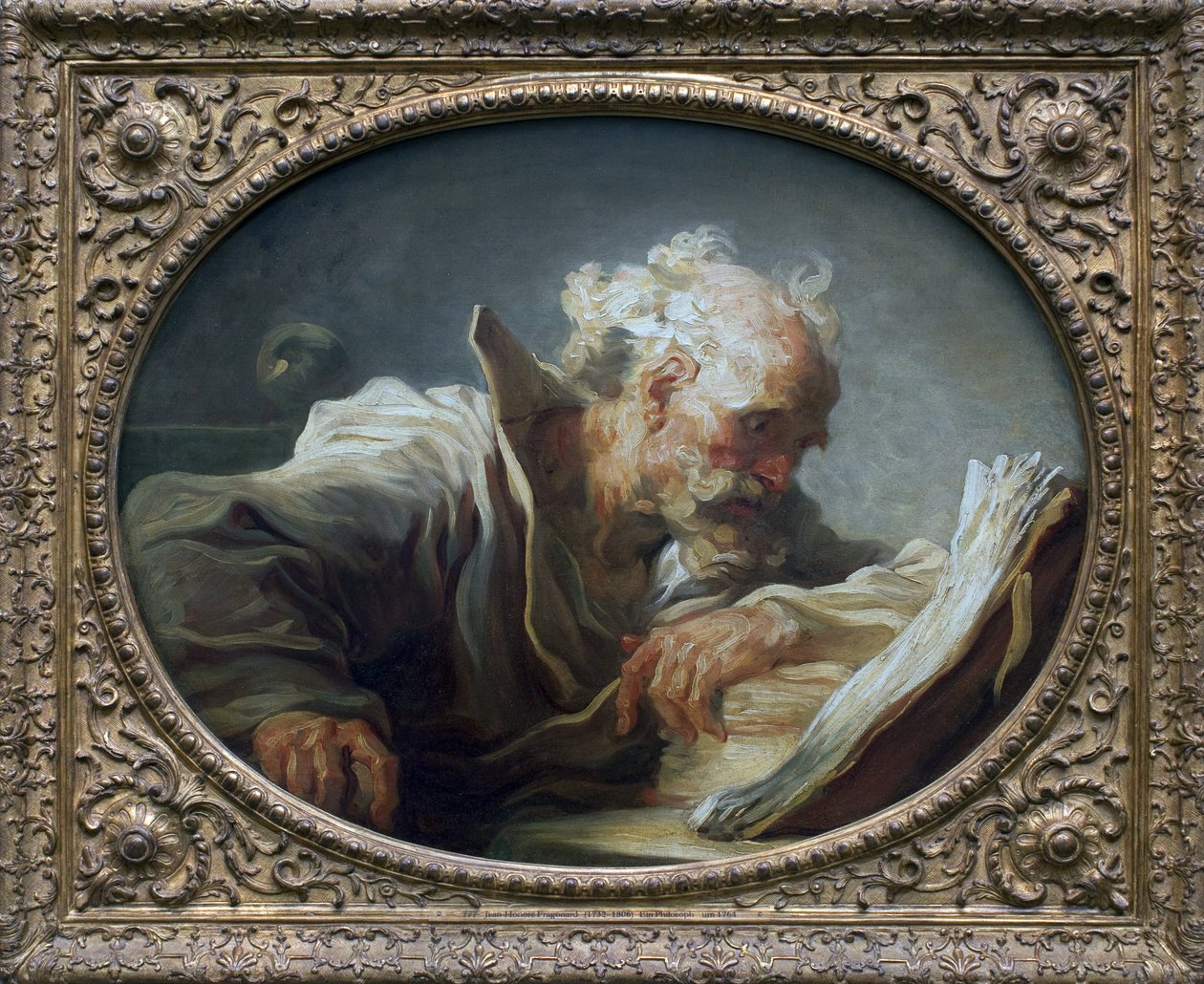 Der Philosoph von Jean-Honore Fragonard: Kunstdruck kaufen