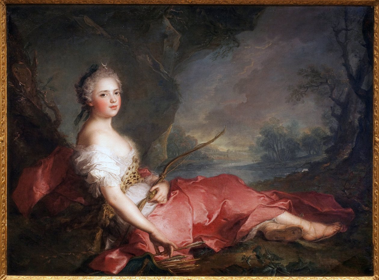 Madame Adelaide als Diana von Jean Marc Nattier: Kunstdruck