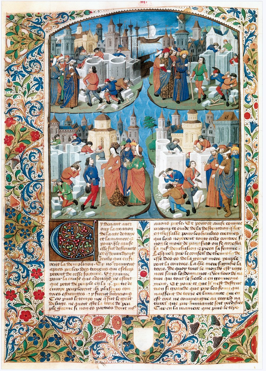 Chronique de la Bouquechardiere, Weltgeschichte von Jean de Courcy ...