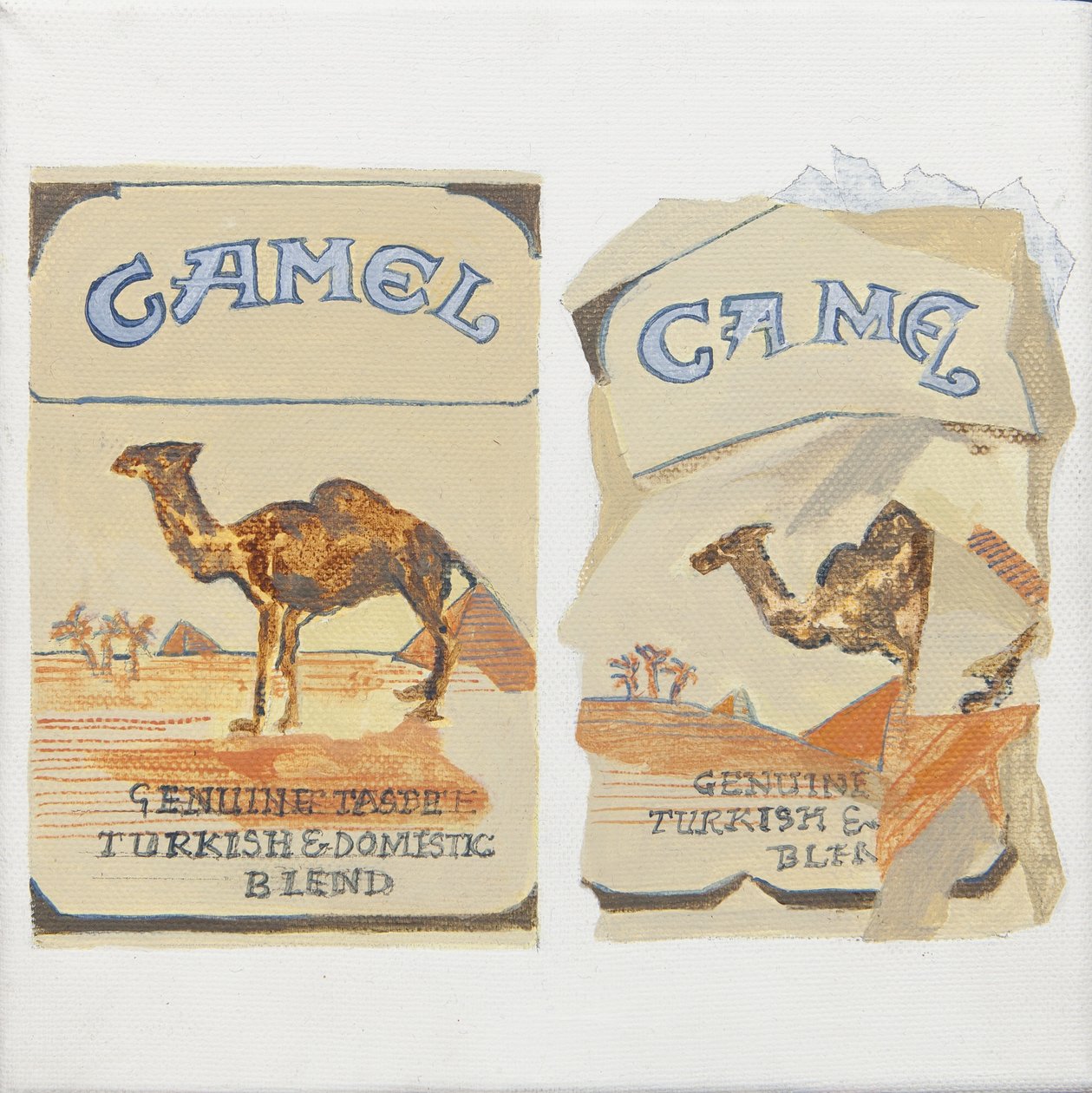 Camel Zigarettenpackungen von Jennifer Abbott: Kunstdruck