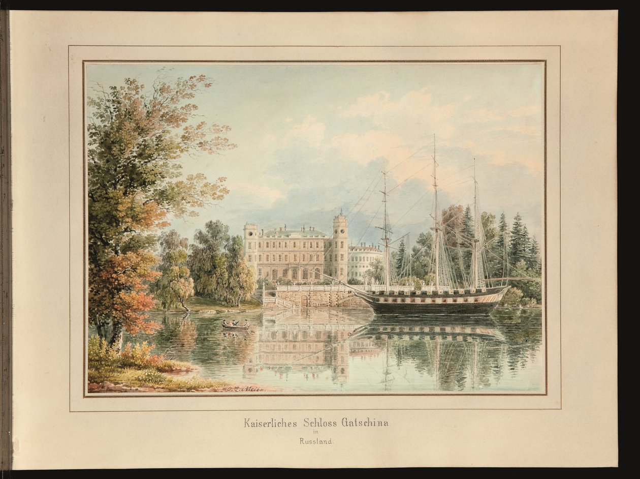 Der Kaiserpalast in Gatchina von Johann Jakob Meier
