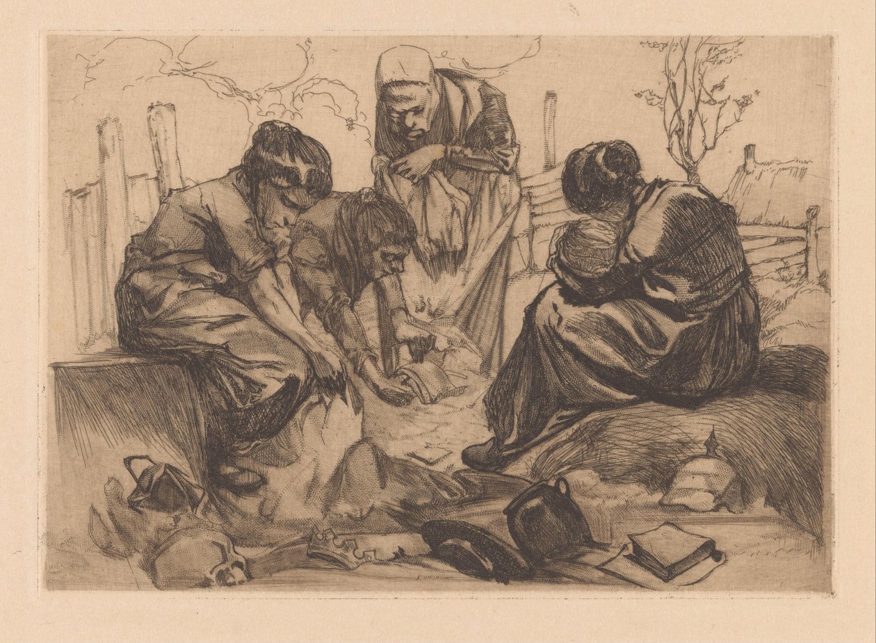 Trauernde Frauen von Johannes Josephus Aarts: Kunstdruck