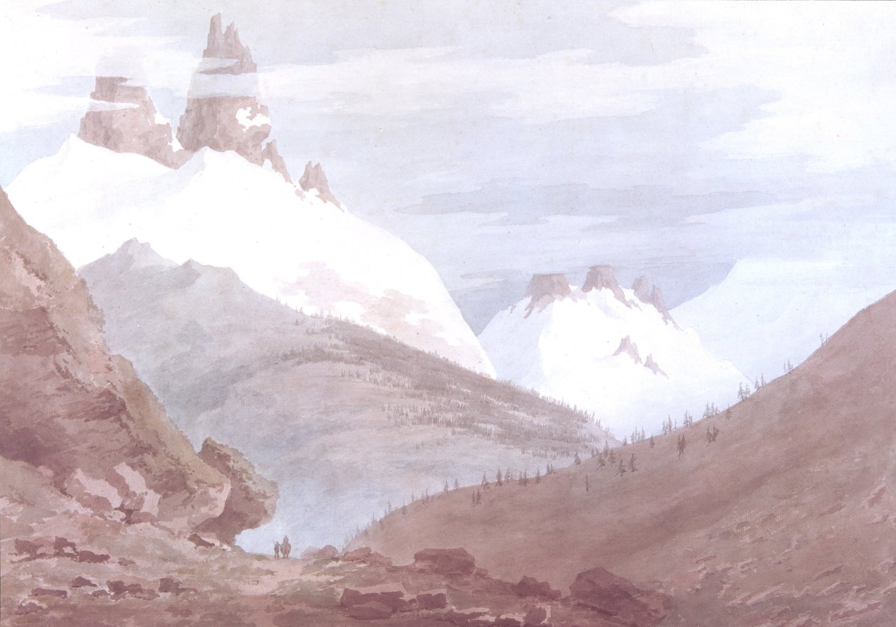 Chamonix und Martigny von John Robert Cozens: Kunstdruck