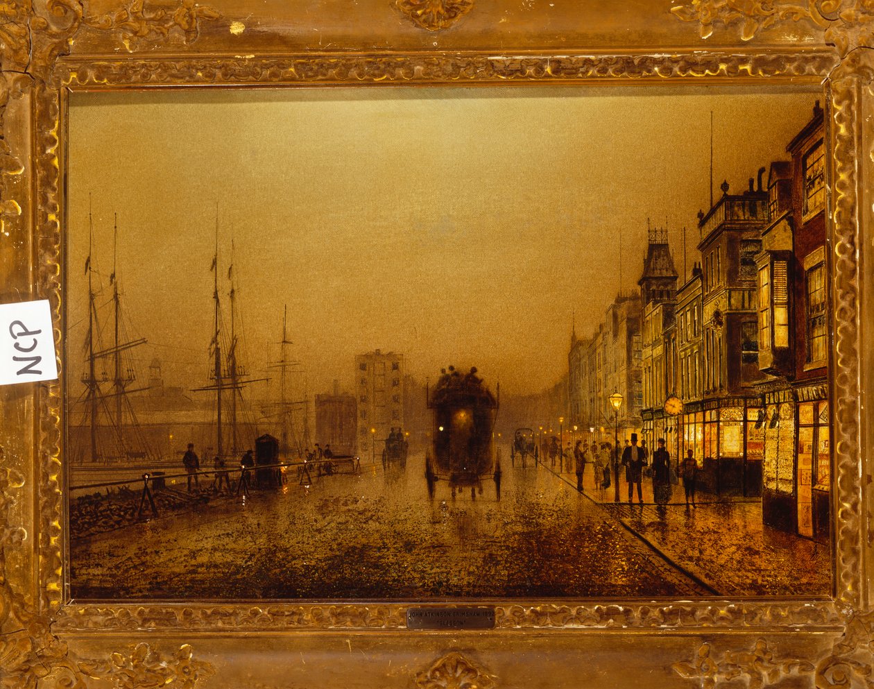 Glasgow Docks, 1892 von John Atkinson Grimshaw: Kunstdruck