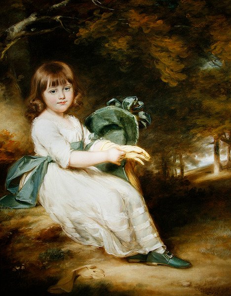 Porträt von Mary Sheppard von John Russell: Kunstdruck