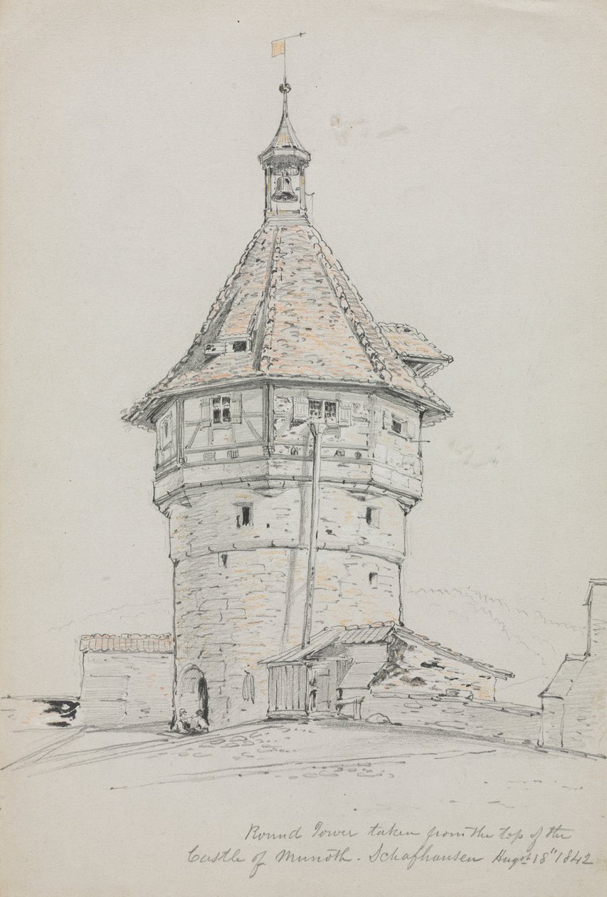Runder Turm, Schloss Munoth, Schaffhausen, Schweiz
