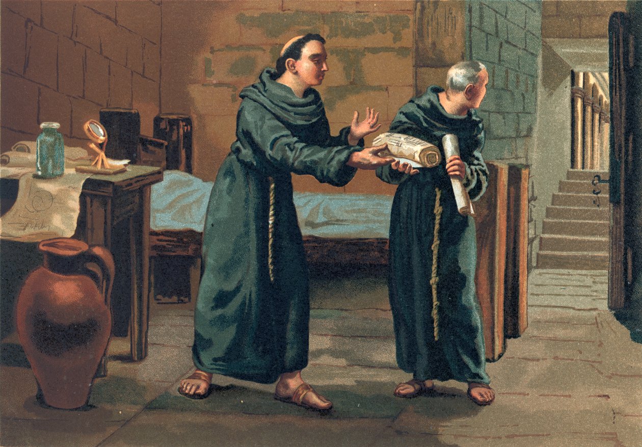 Roger Bacon sendet sein Magnum Opus an den Papst