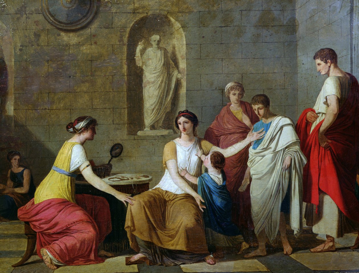 Die Mutter der Gracchi, um 1780 (Detail)