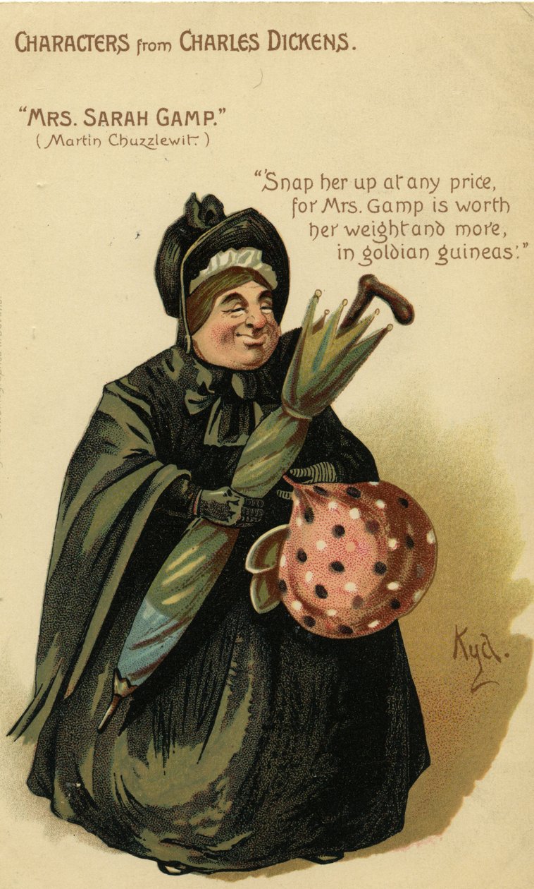 Charaktere aus Charles Dickens - Mrs. Sarah Gamp aus Martin Chuzzlewit ...
