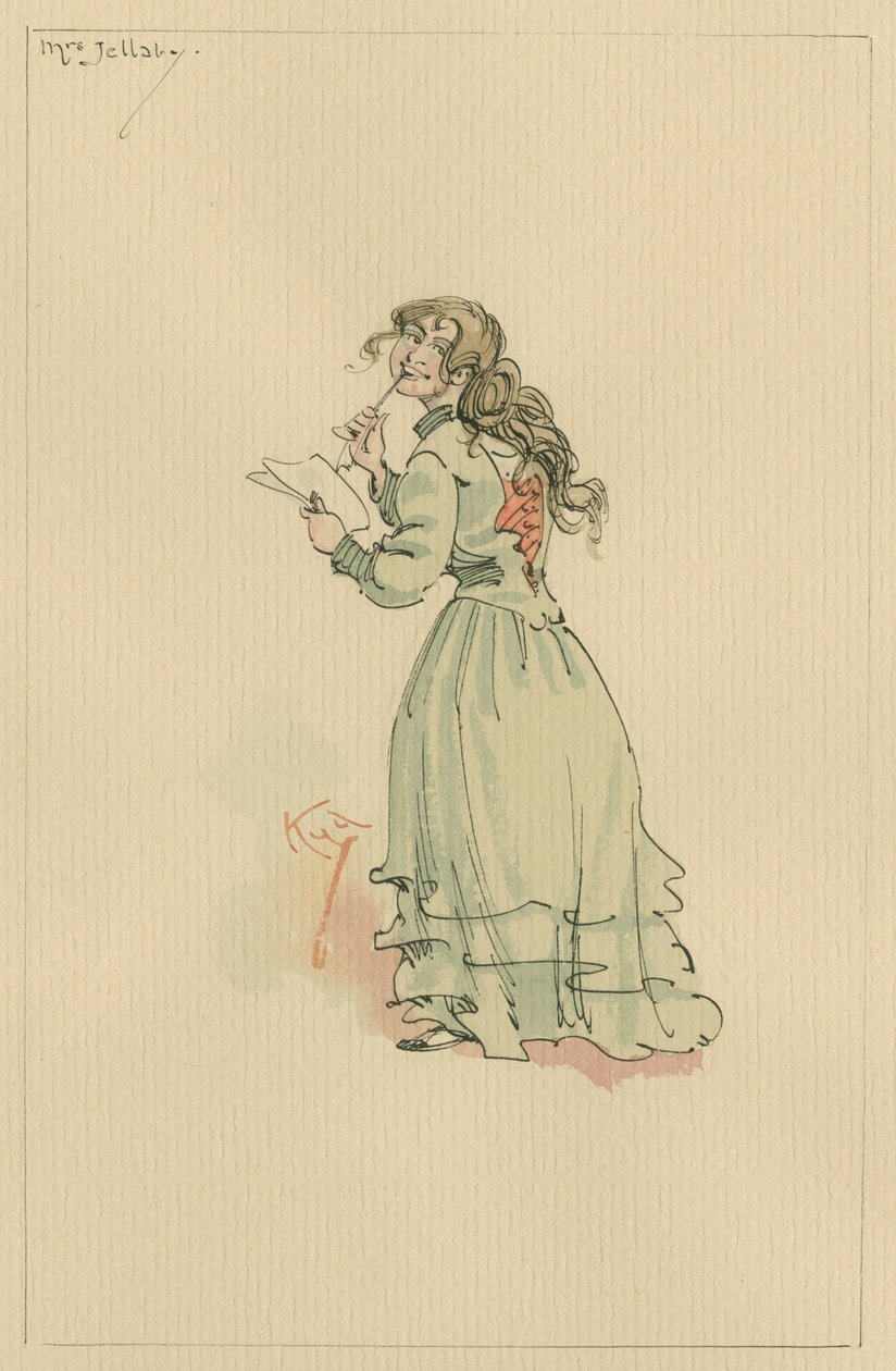 Mrs. Jellaby, ca. 1920er Jahre von Joseph Clayton Clarke