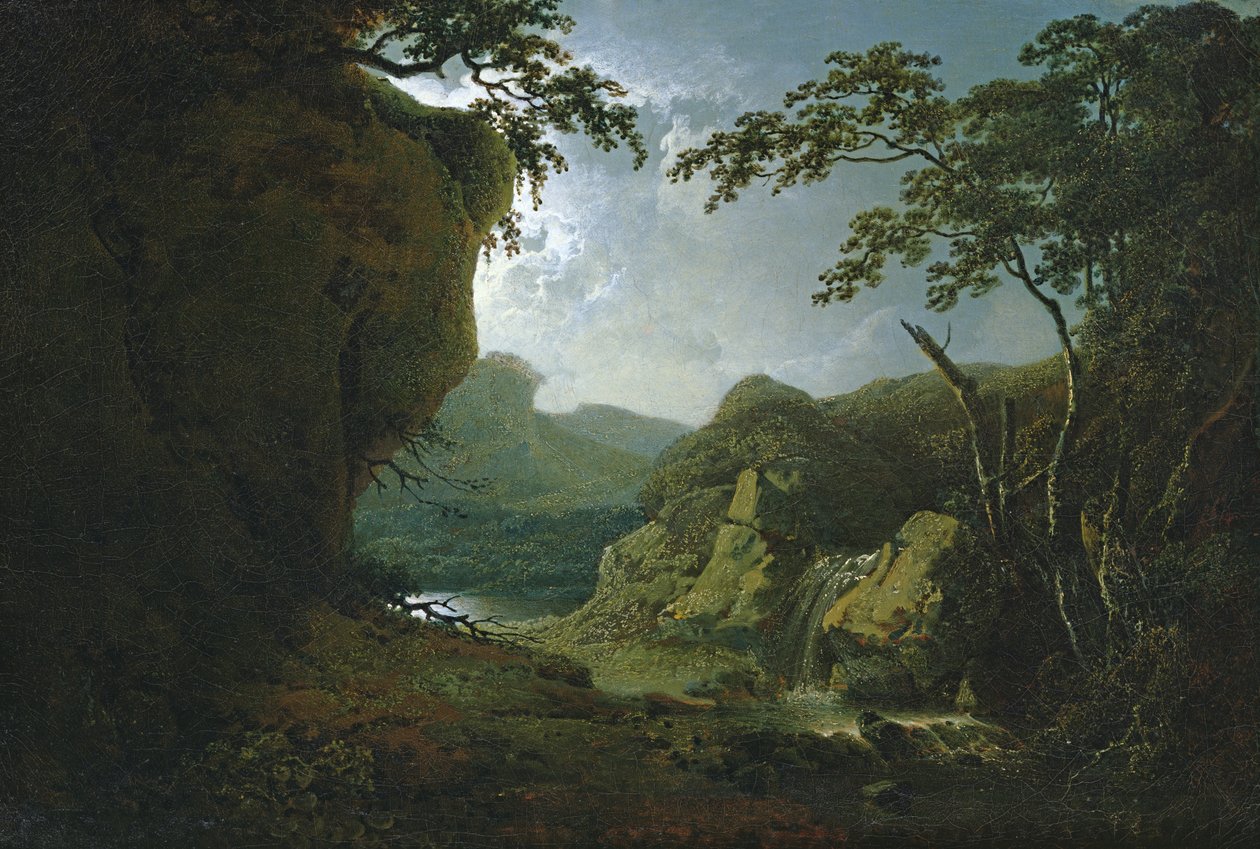 Dovedale bei Mondschein von Joseph Wright of Derby