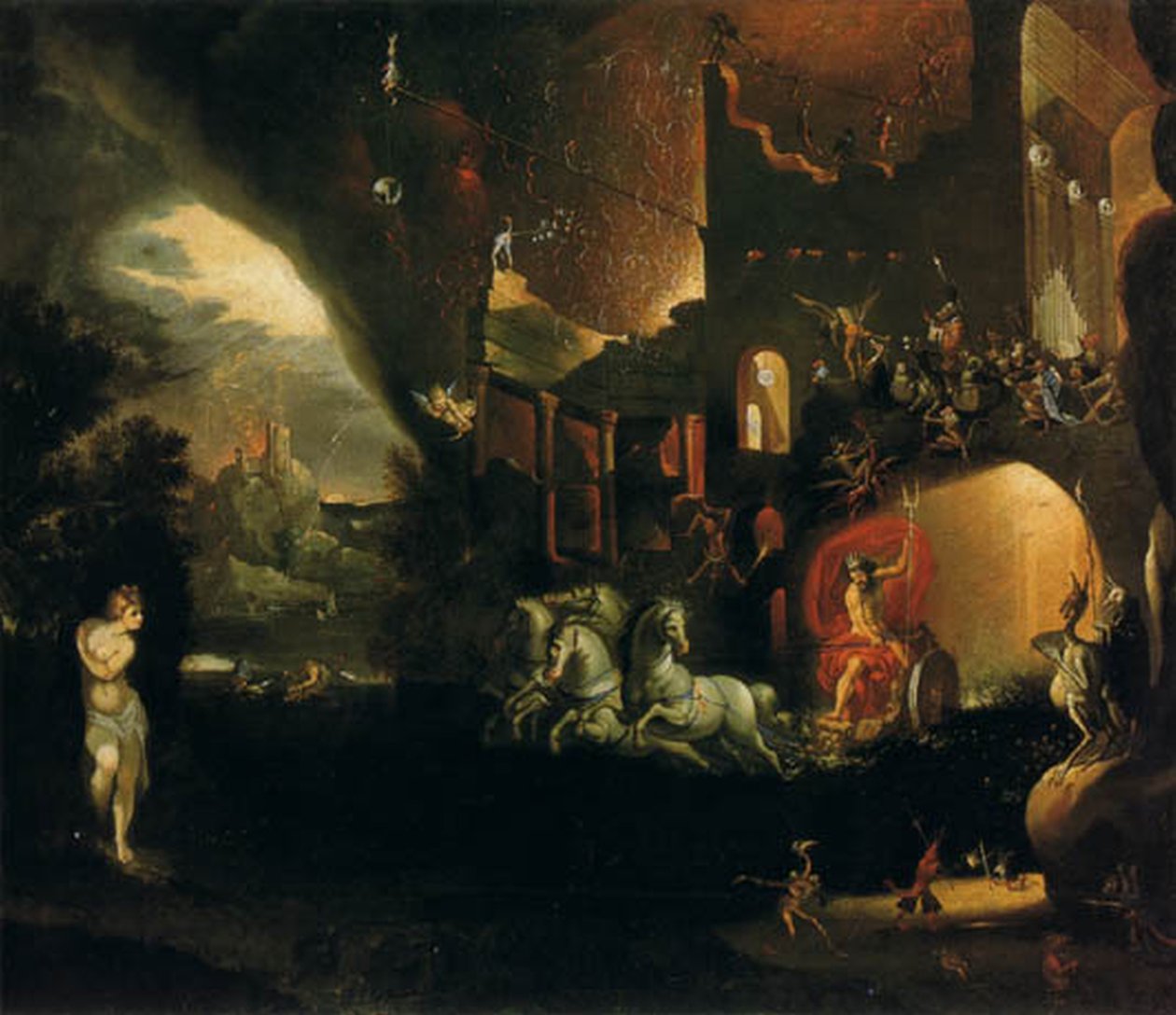 Hades' Ankunft am Tartaros von Joseph Heintz the Younger