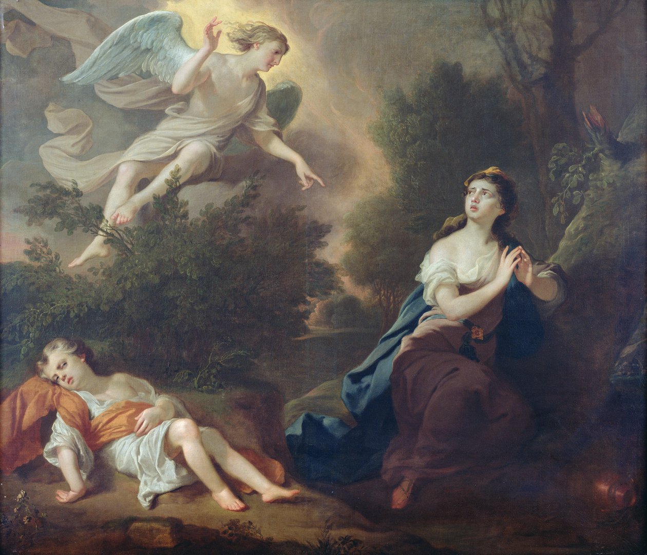 Hagar und Ismael, 1746 von Joseph Highmore: Kunstdruck