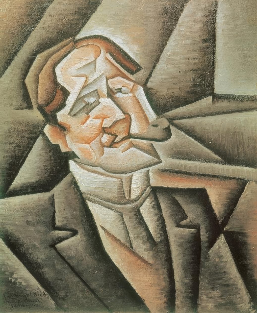 Der Mann mit der Pfeife von Juan Gris: Kunstdruck kaufen