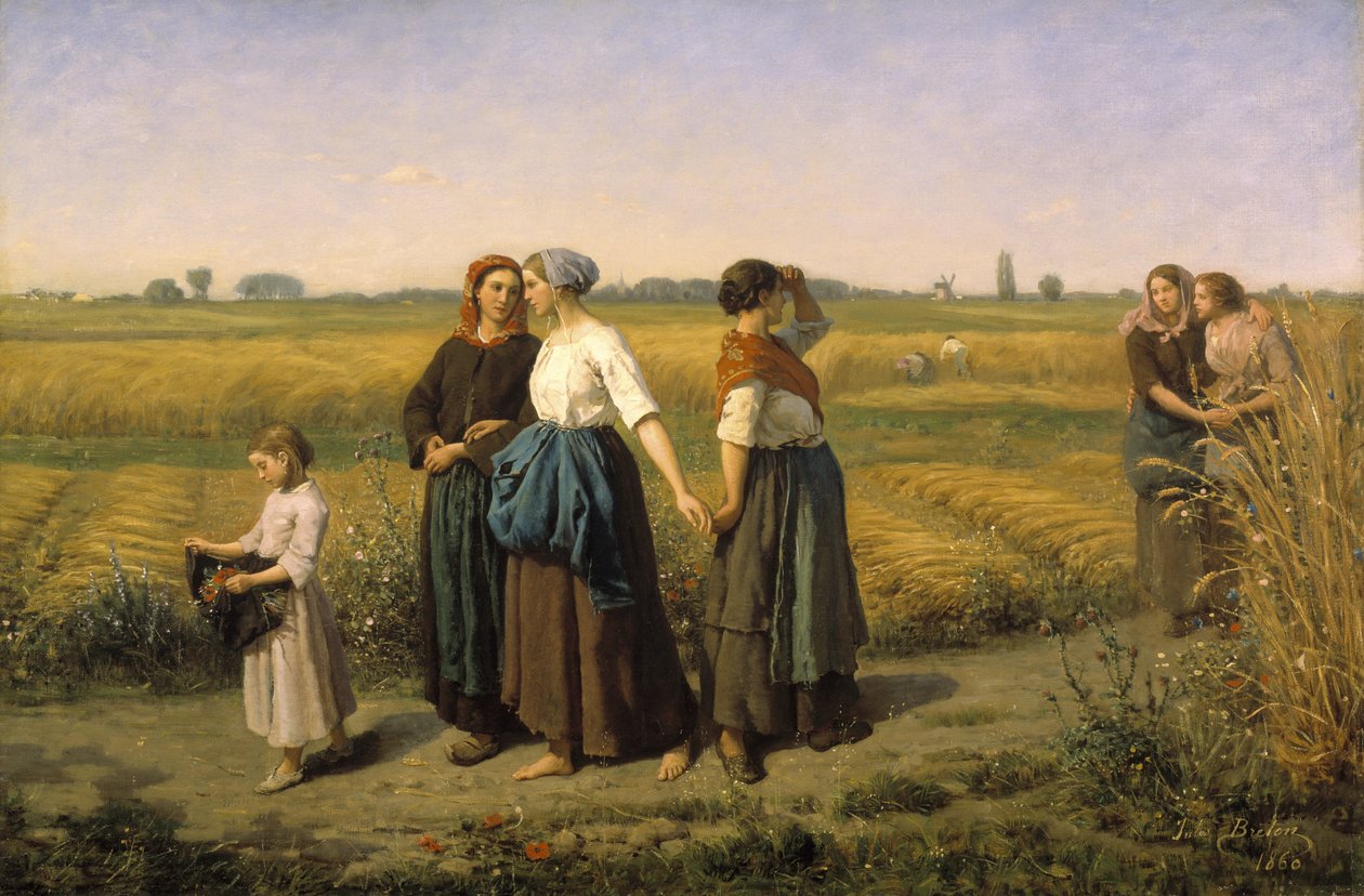 Die Schnitter von Jules Breton: hochwertiger Kunstdruck