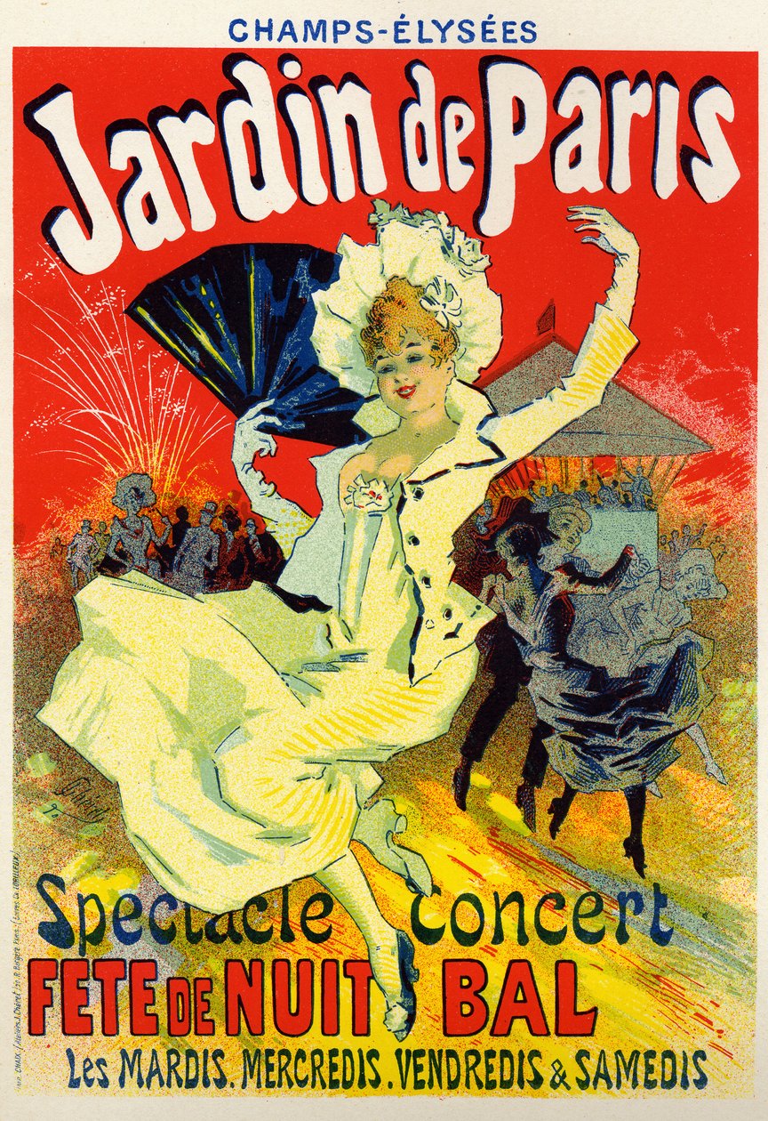 Kunst, Unterhaltung. Jardin de Paris, Ball auf den Champs Elysees ...