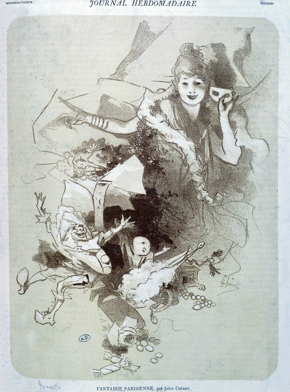 Pariser Fantasie: Puppen - Plakat von Cherret