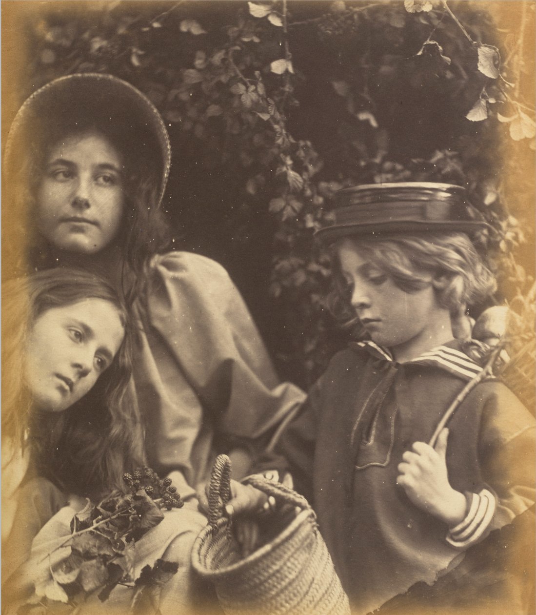 Elizabeth Keown, Kate Keown und Freddy Gould, ca. 1866-1868 (Foto)