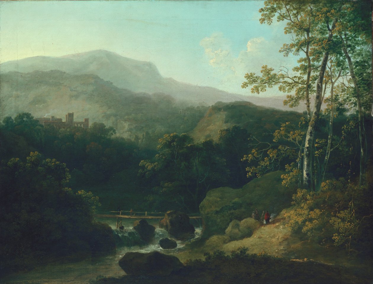 Landschaft mit Gebirgsbach von Julius Caesar Ibbetson