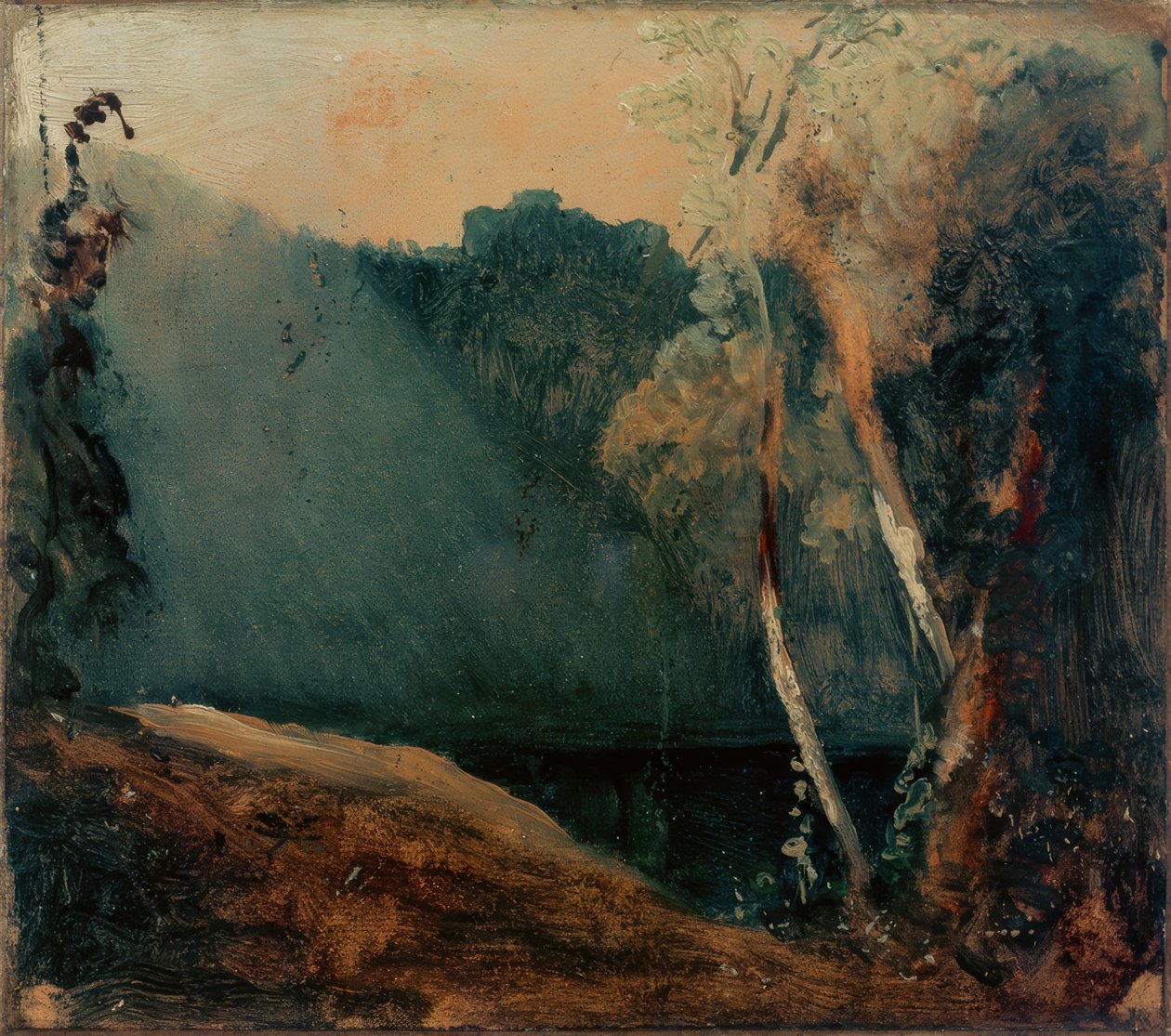 Wald und See von Carl Blechen: hochwertiger Kunstdruck