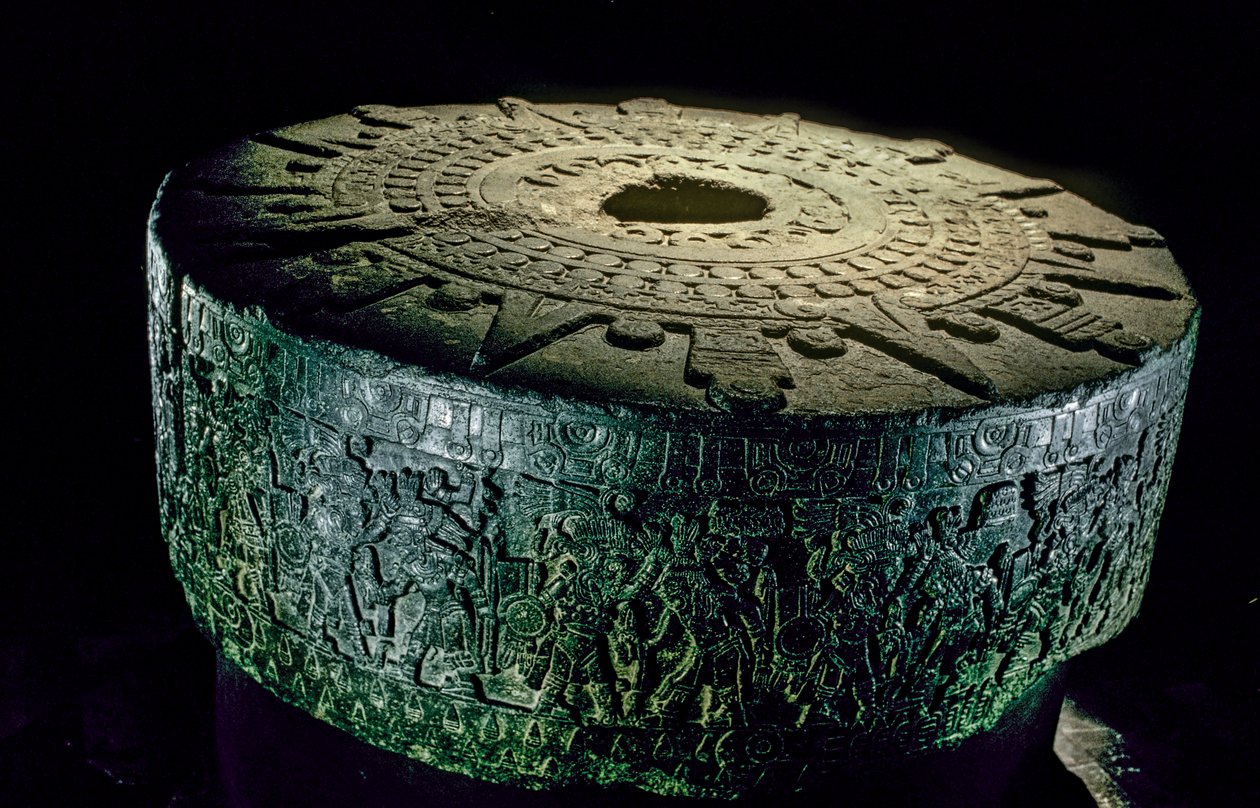 Aztekischer Tempel Zeichnung
