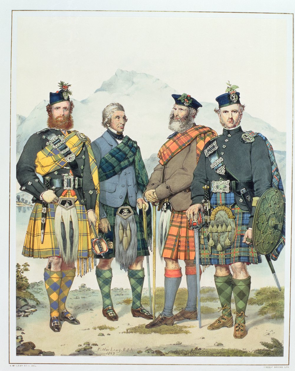 John MacLachlan, Hugh Grahame, James MacFarlane und Angus Colquhoun ...