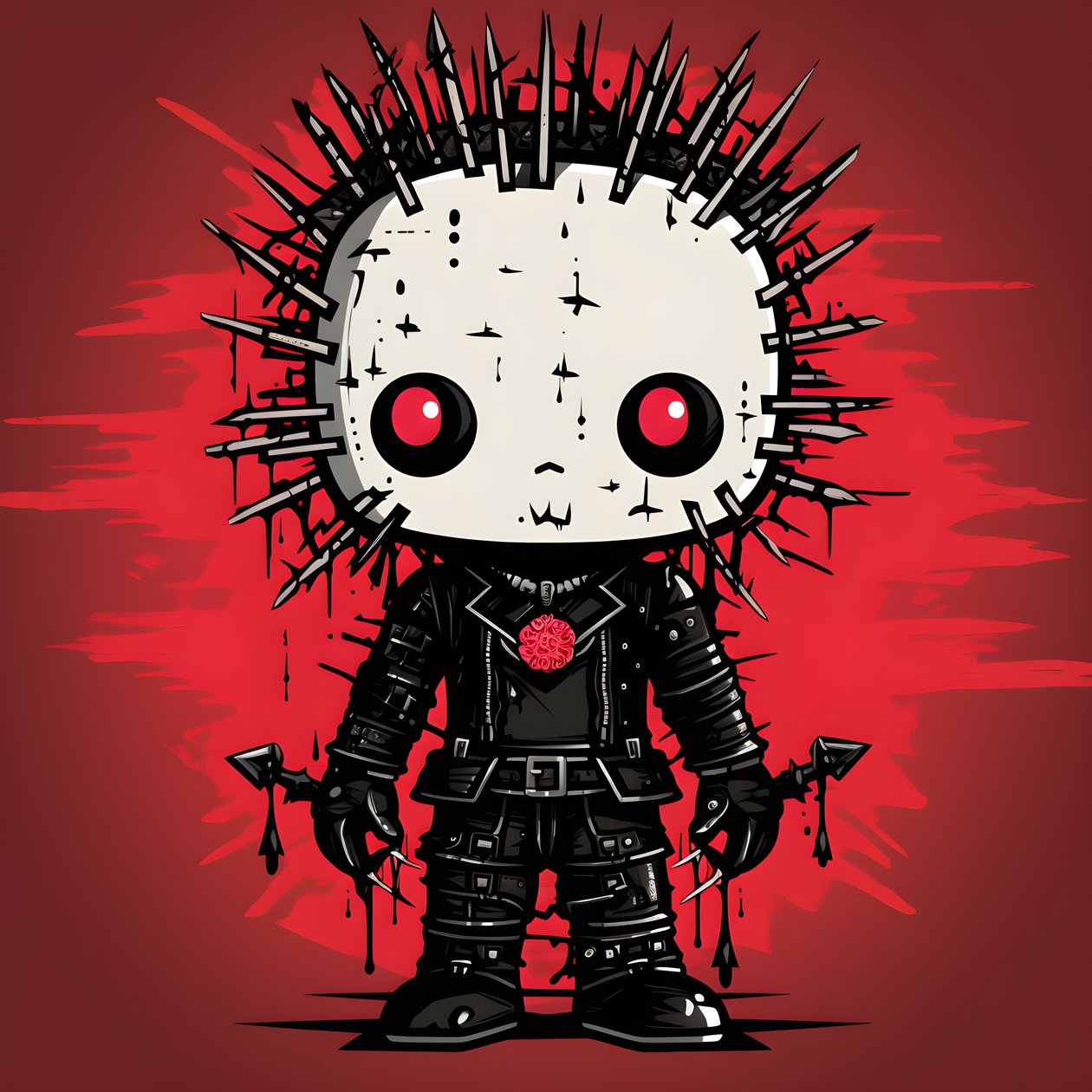 Hello Kitty als Pinhead Shirt Design von Kurt Heppke