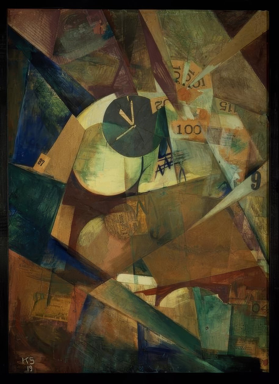 Das große Ich-Bild (Merzbild 9 b) von Kurt Schwitters