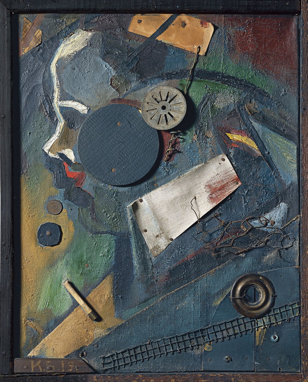 Merzbild 1A Der Psychiater, 1919 von Kurt Schwitters