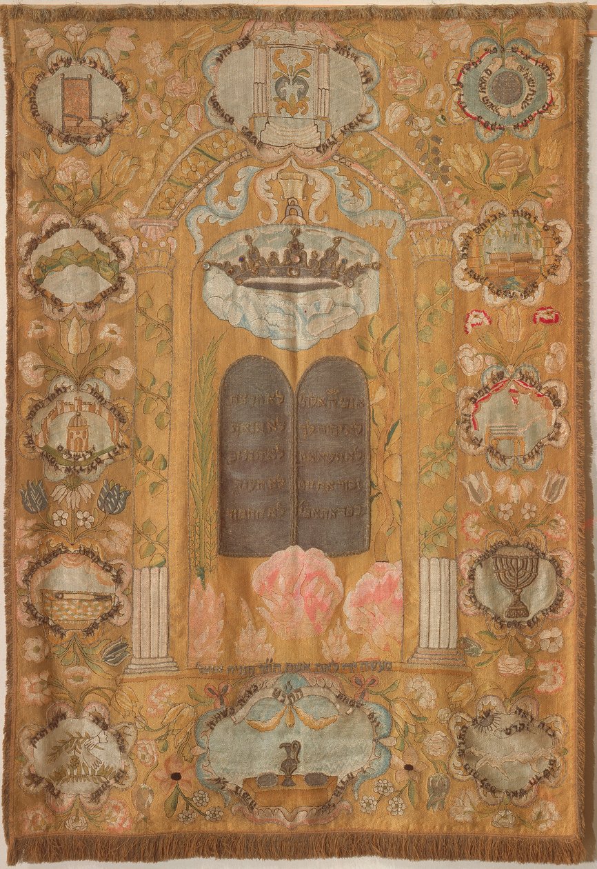 Torah-Ark-Vorhang von Leah Ottolenghi: Kunstdruck kaufen