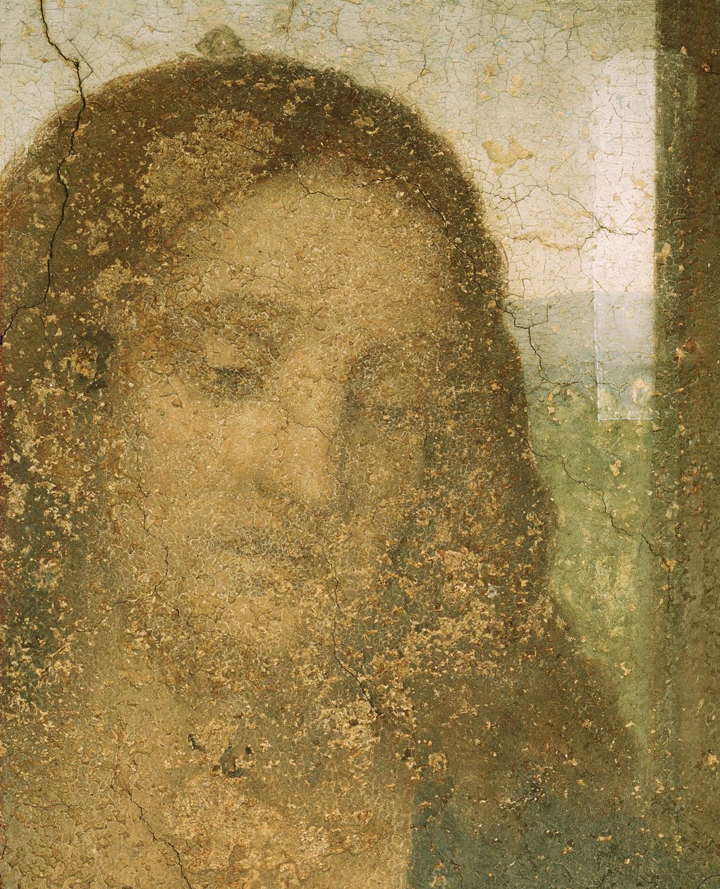 Kopf von Jesus von Leonardo da Vinci: Kunstdruck kaufen