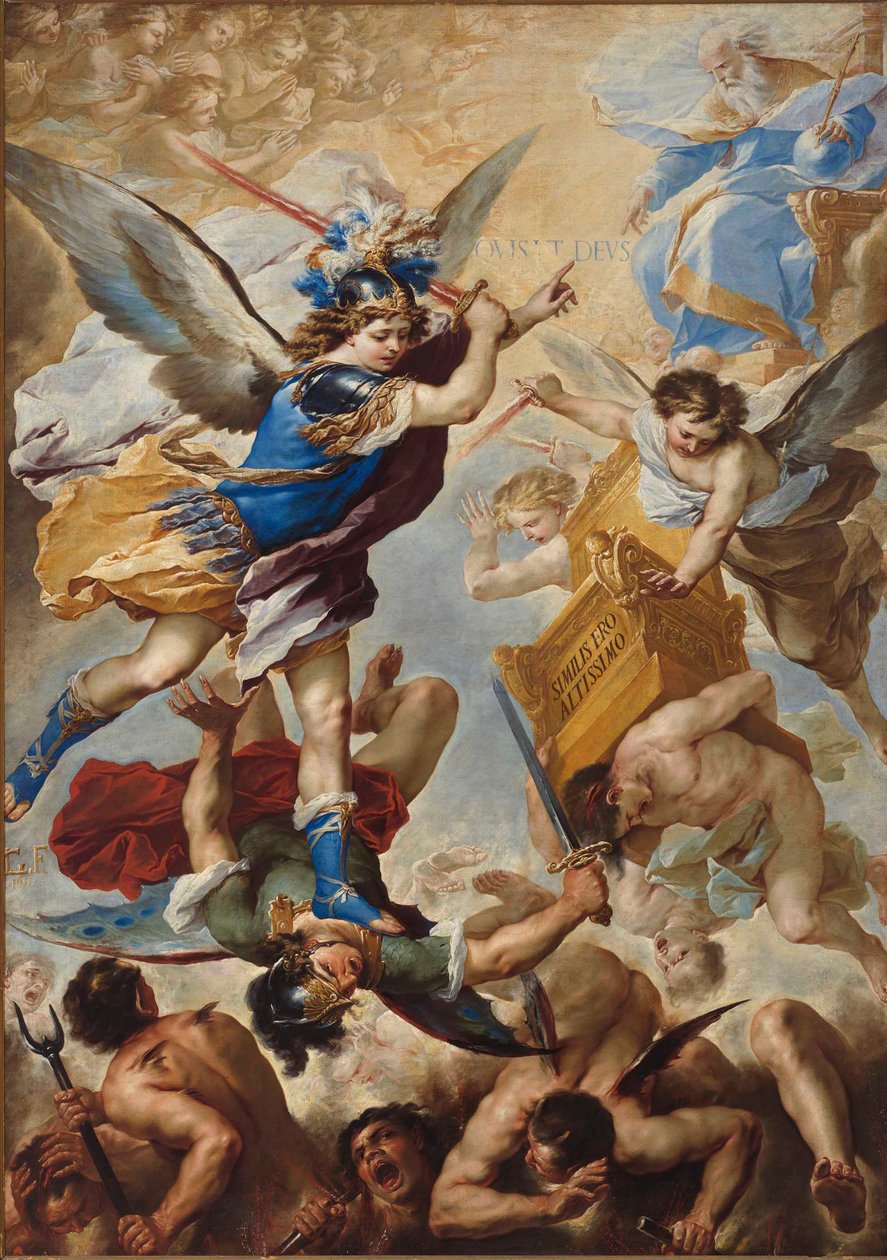Erzengel Michael besiegt die rebellischen Engel, 1657