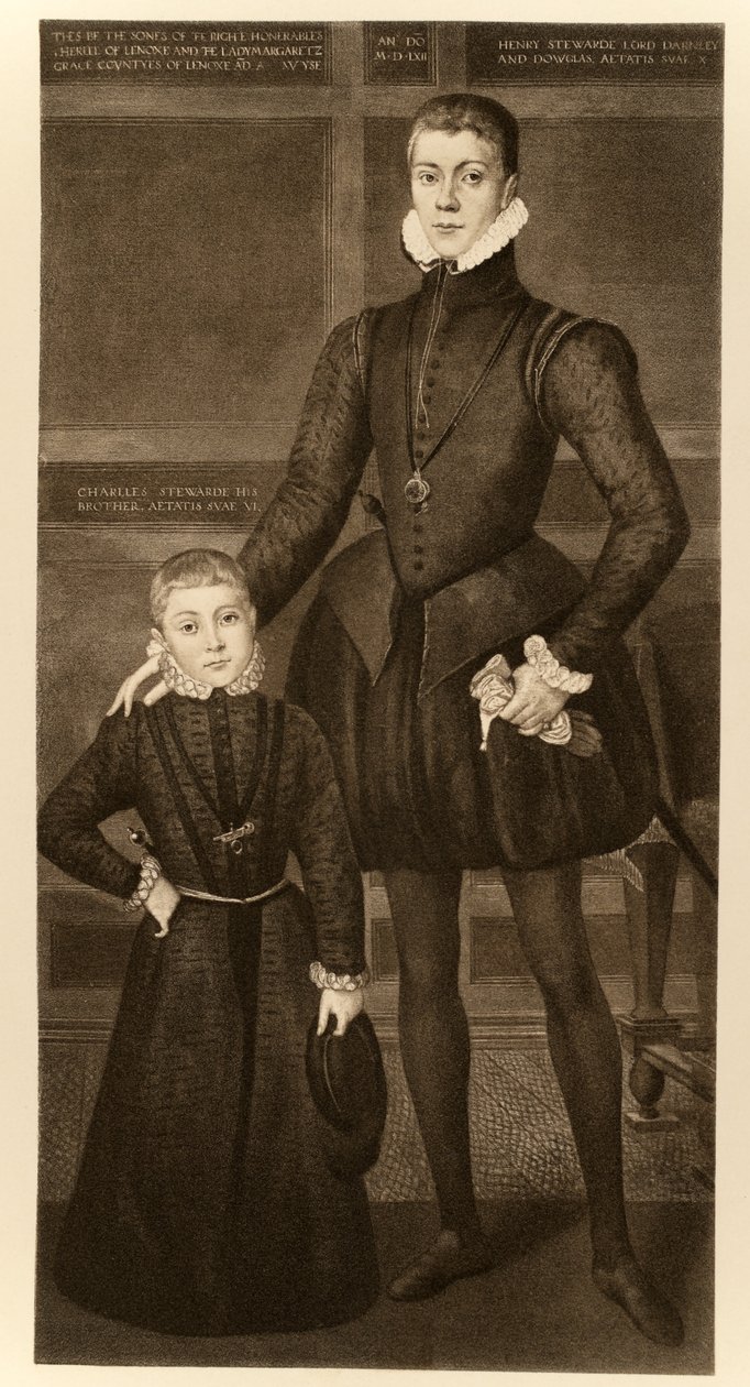 Henry, Lord Darnley (1545-1567) und sein Bruder Charles (1555-1576) aus ...