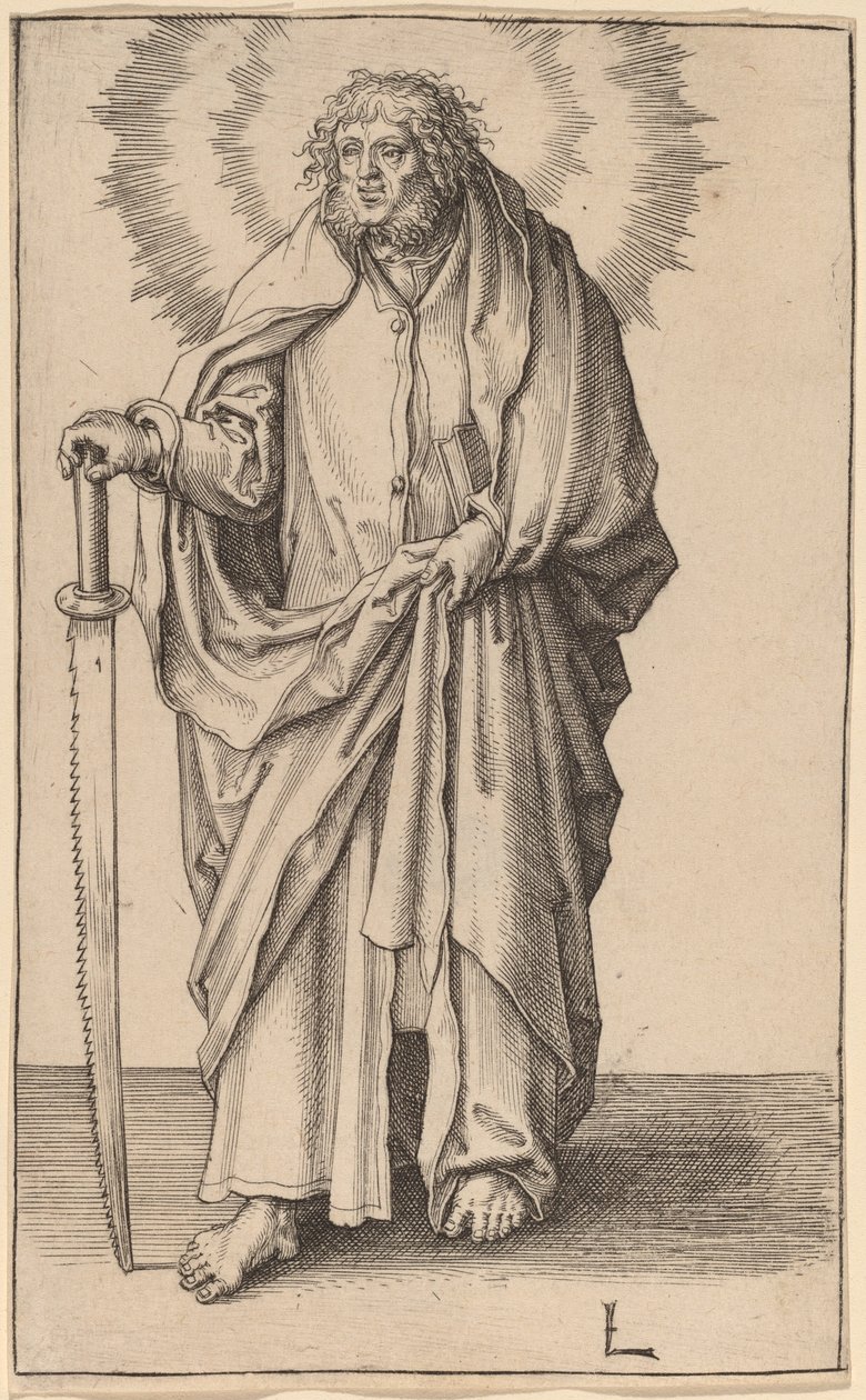 Heiliger Simon von Lucas van Leyden: Kunstdruck kaufen