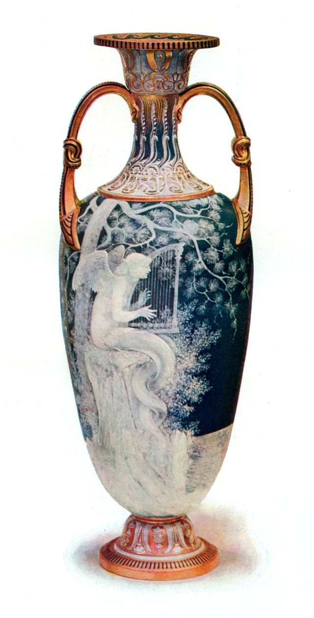 Die Sirene, Minton Vase von Marc-Louis-Emmanuel Solon, 1904