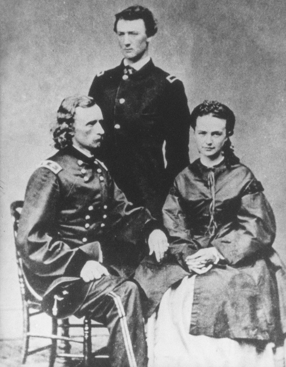 General George A. Custer (1839-76) mit seiner Frau Elizabeth und seinem ...