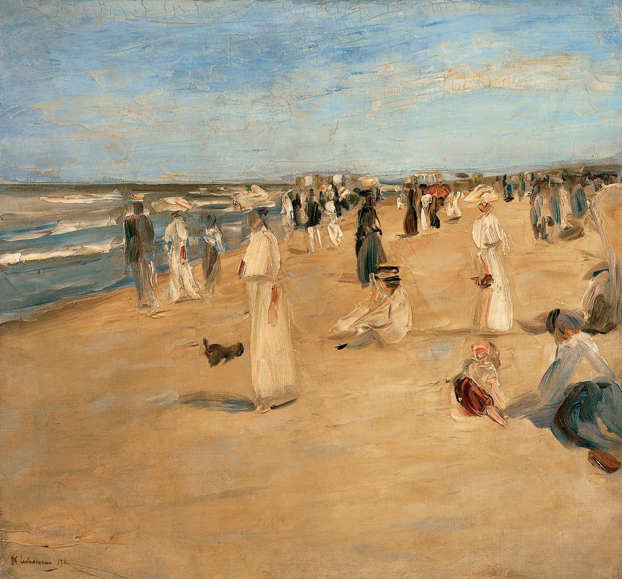 Strand bei Noordwijk, 1911 von Max Liebermann: Kunstdruck