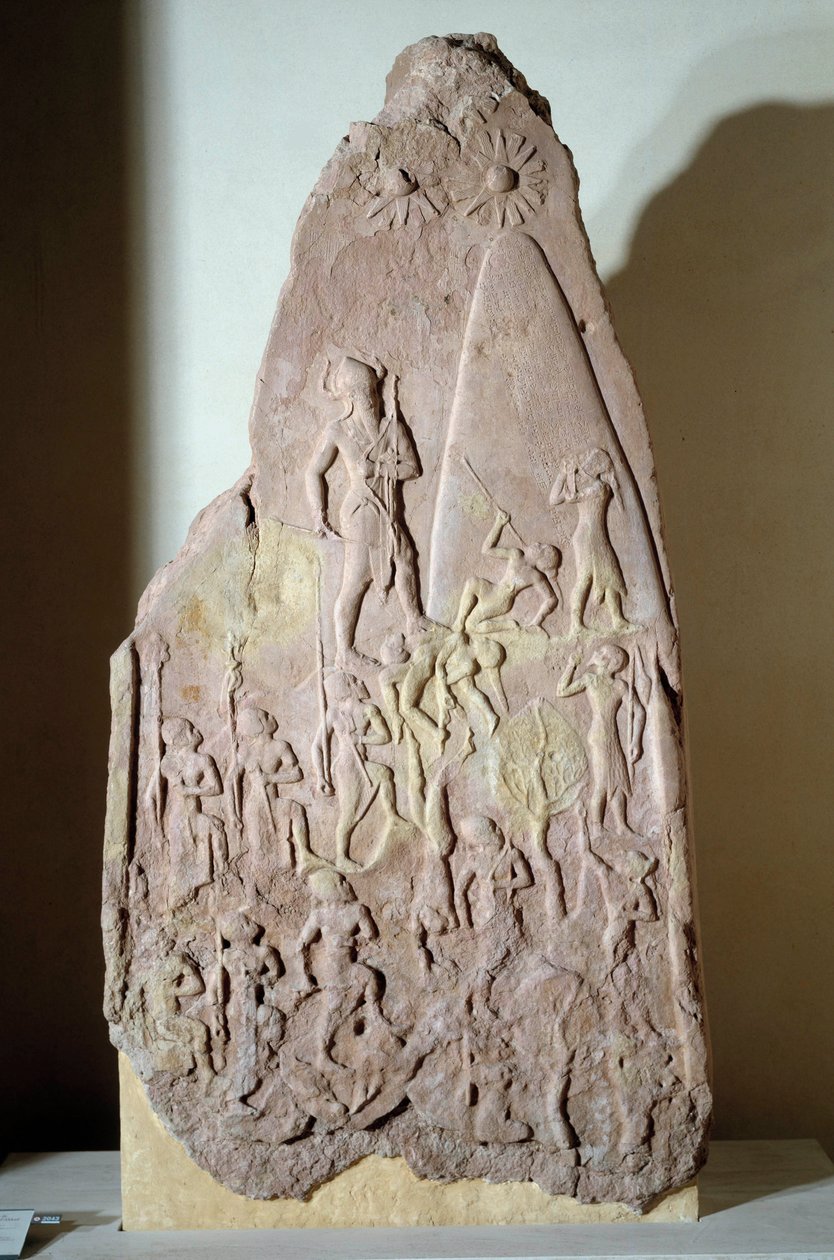 Mesopotamien: Stele aus rotem Gres des Sieges von Naram Sin
