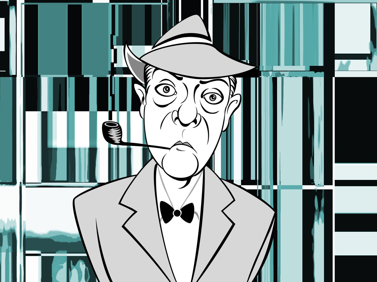 Jacques Tati von Neale Osborne: hochwertiger Kunstdruck