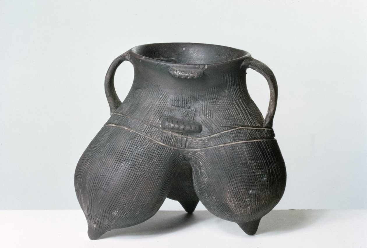 Dreifußgefäß, Lung-shan-Kultur, ca. 2000 v. Chr.