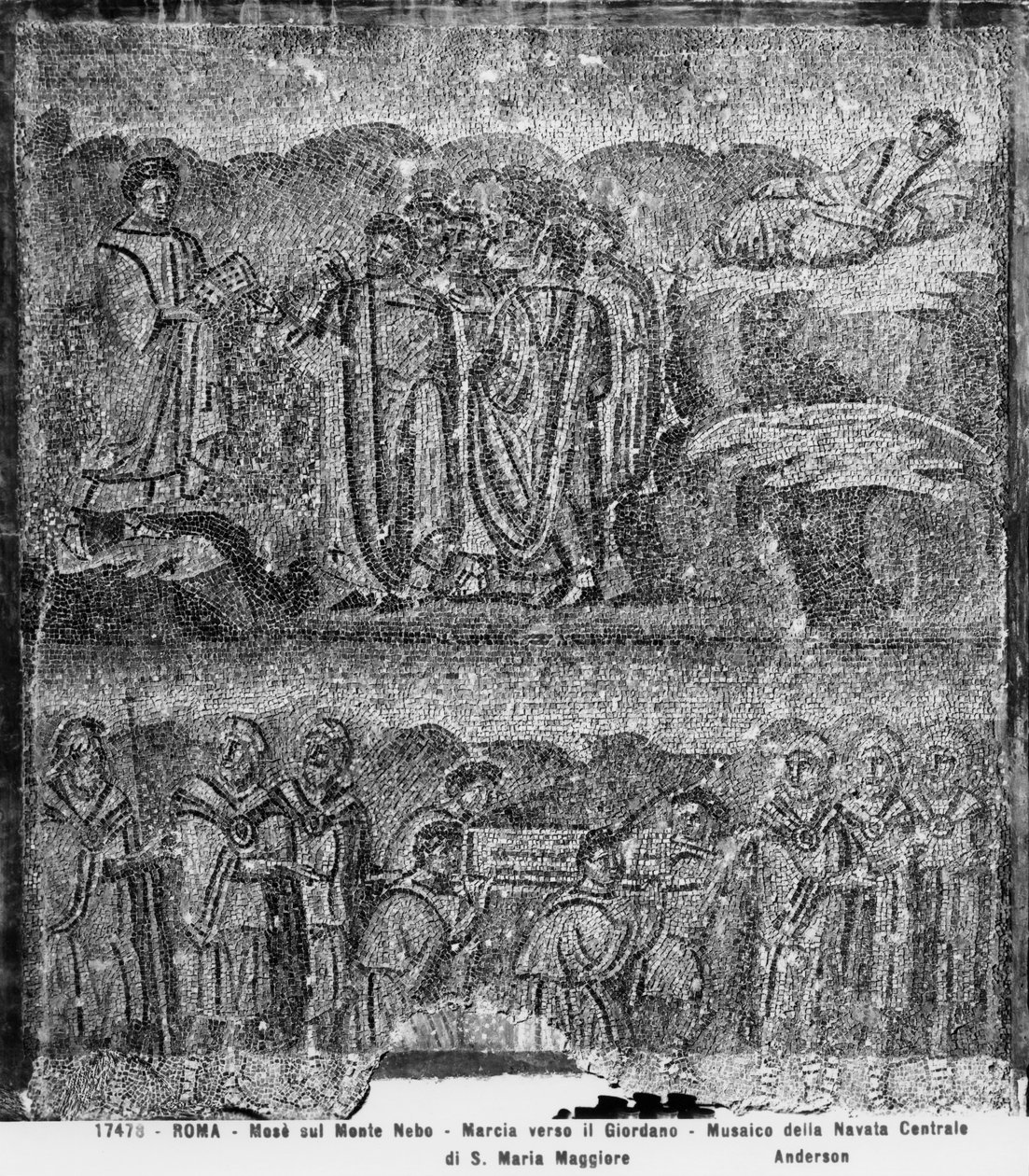 Moses auf dem Berg Nebo und der Transport der Bundeslade zum Jordan ...