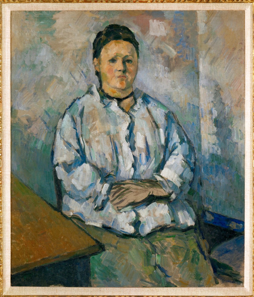 Madame Cezanne sitzend von Paul Cezanne: Kunstdruck kaufen