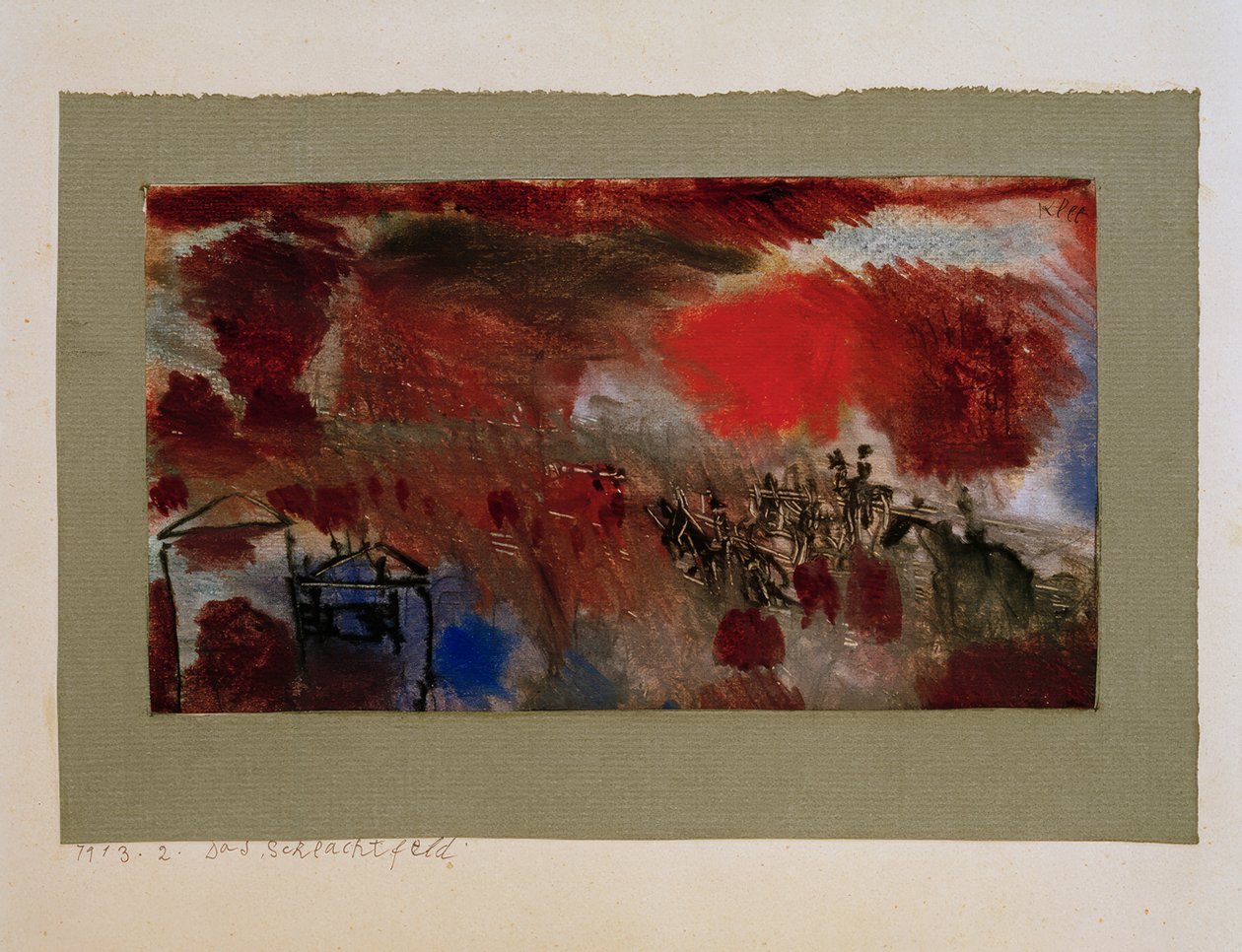 Das Schlachtfeld von Paul Klee: hochwertiger Kunstdruck