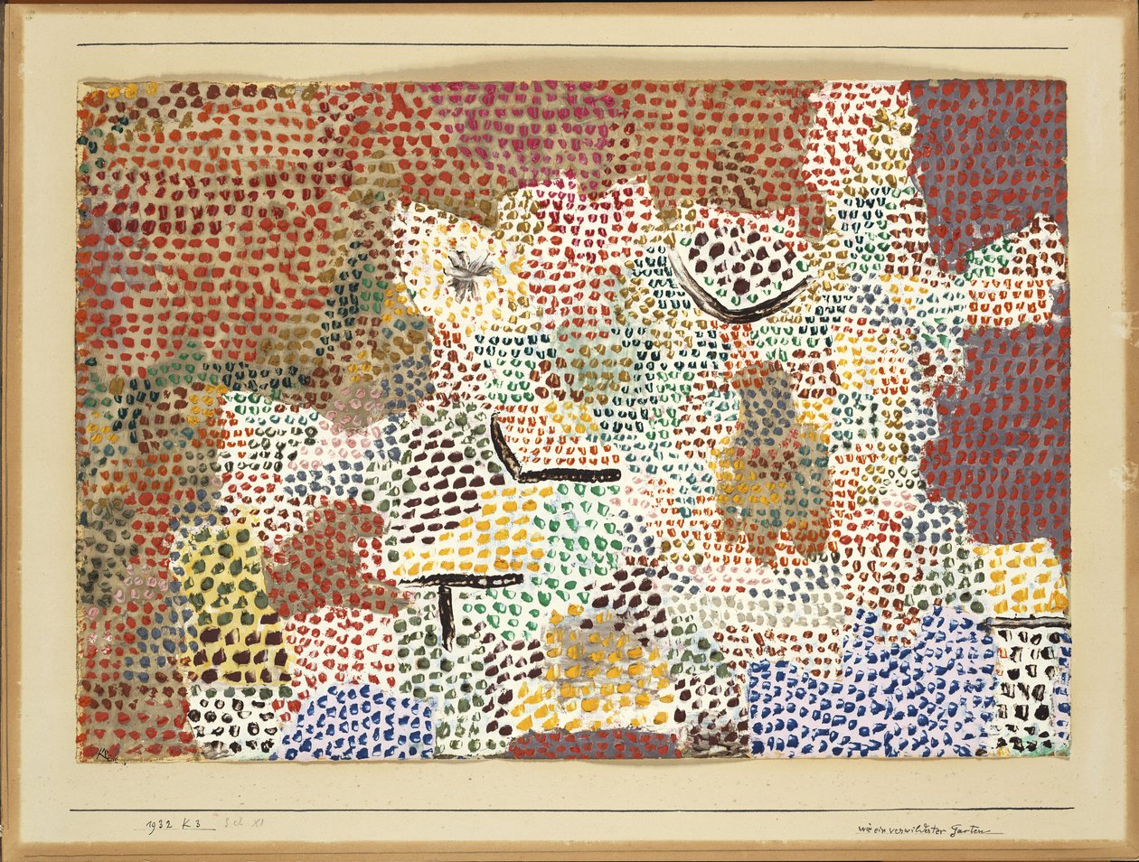 Wie ein verwilderter Garten von Paul Klee: Kunstdruck