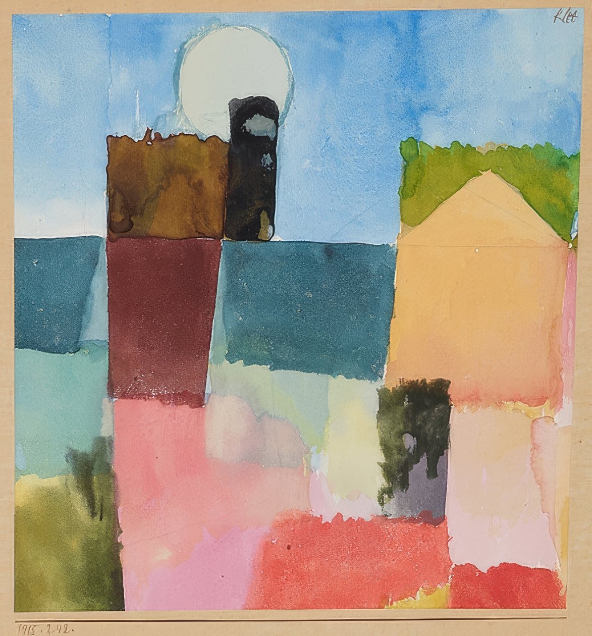 Mondaufgang (St. Germain) von Paul Klee: Kunstdruck kaufen