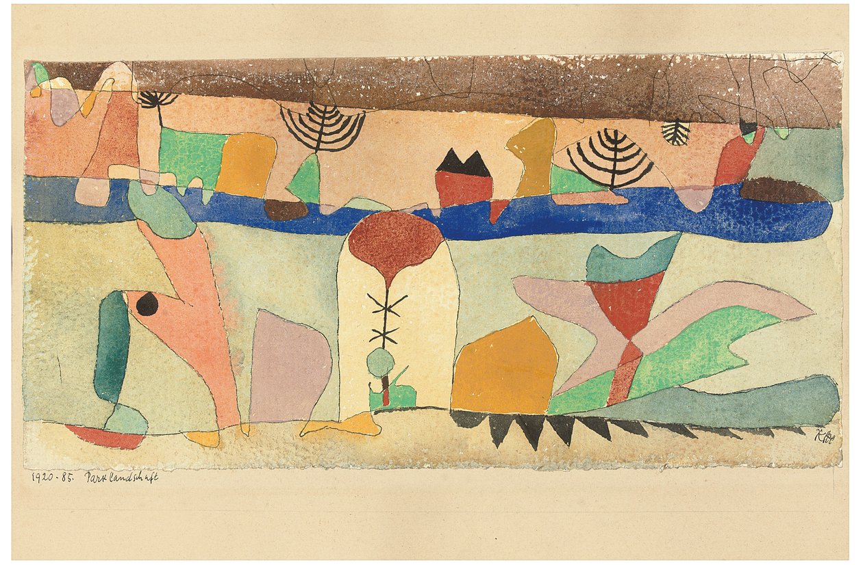 Parklandschaft von Paul Klee: hochwertiger Kunstdruck