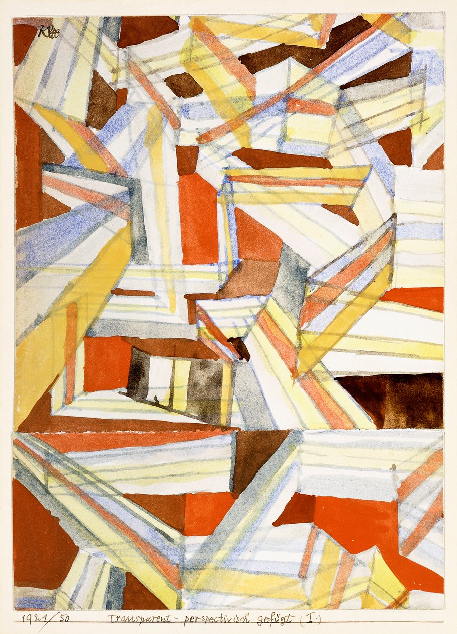 Transparente Perspektive Punkt von Paul Klee: Kunstdruck