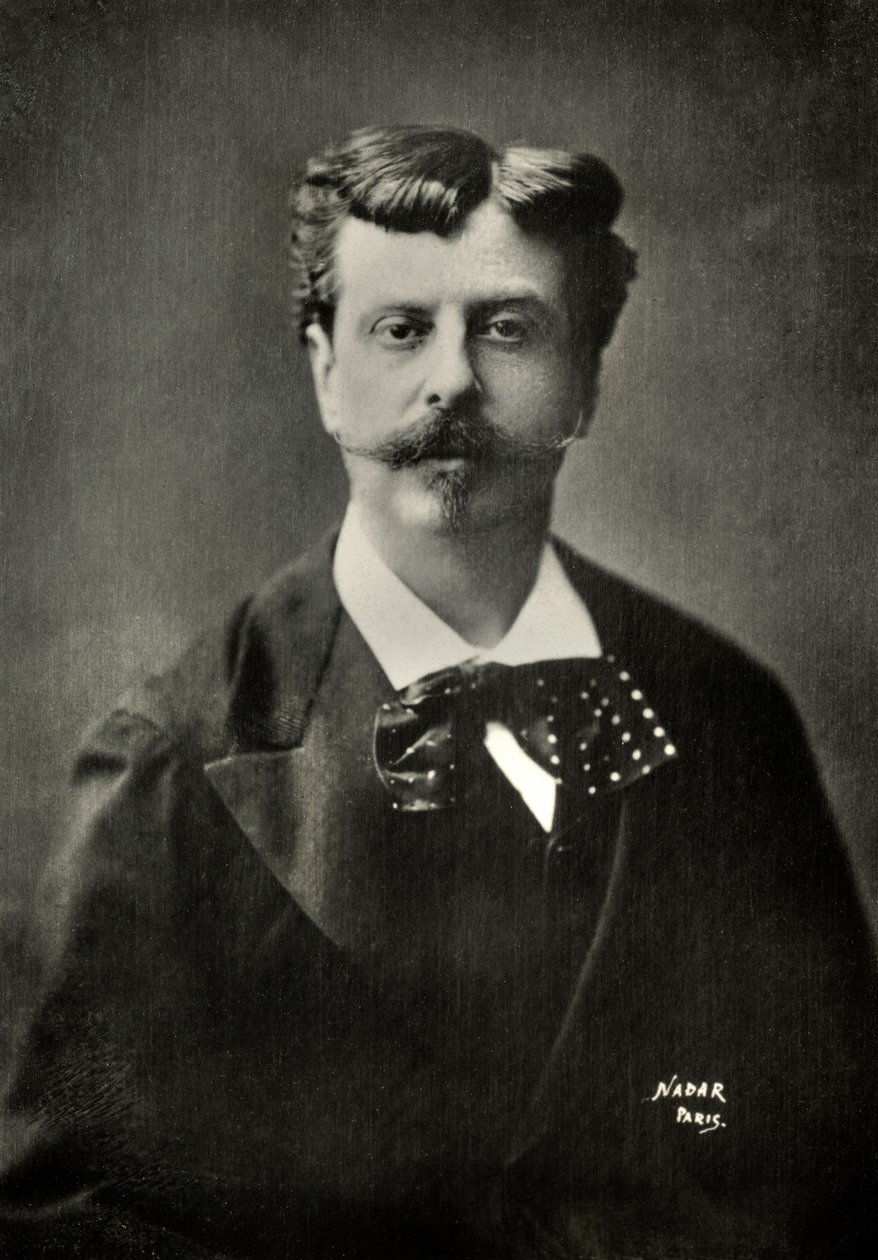 Porträt von Alphonse De Neuville von Paul Nadar: Kunstdruck